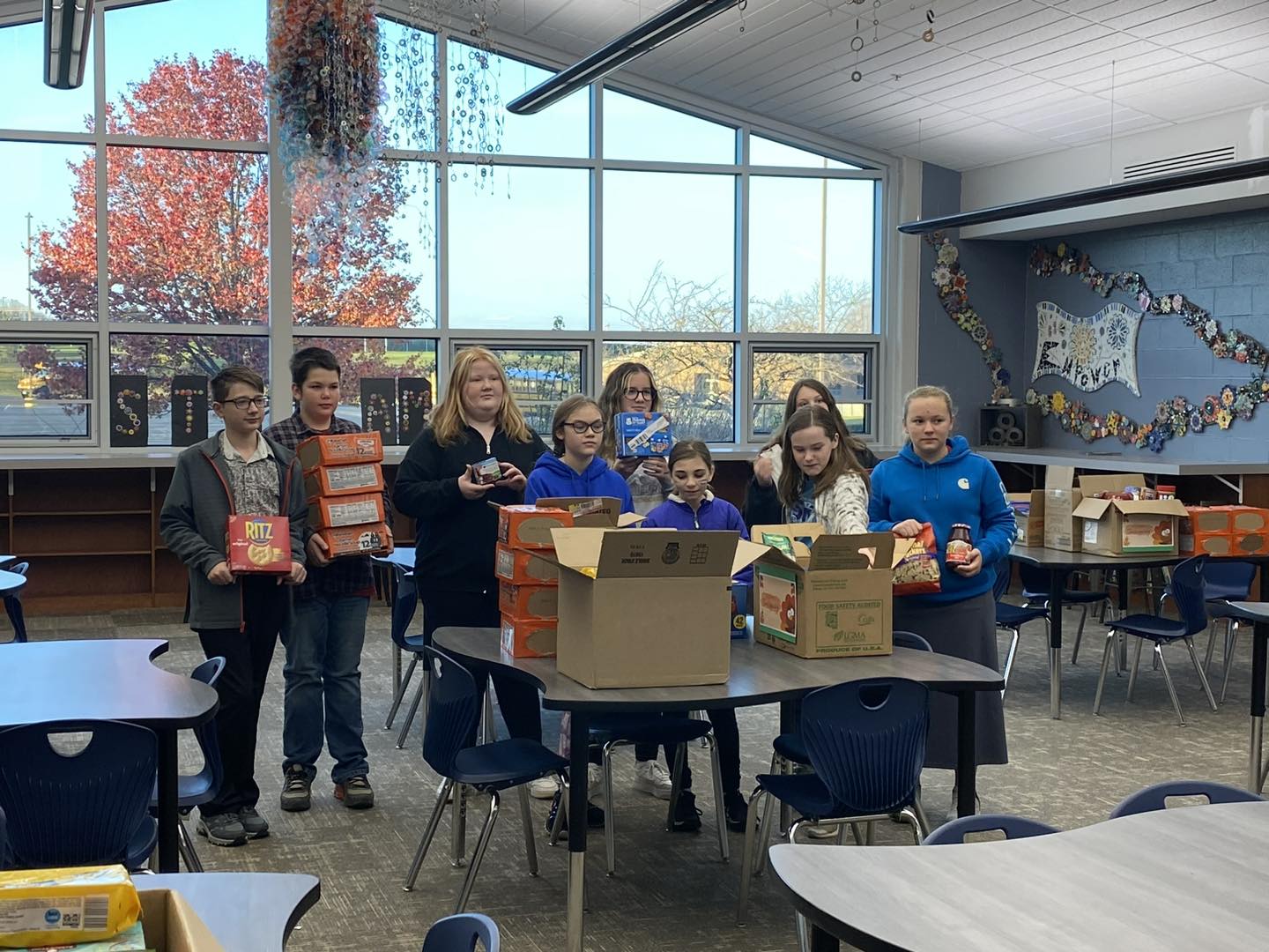 BLMS Students Complete Food and Personal Hygiene Drive - 95.3 WKTN ...