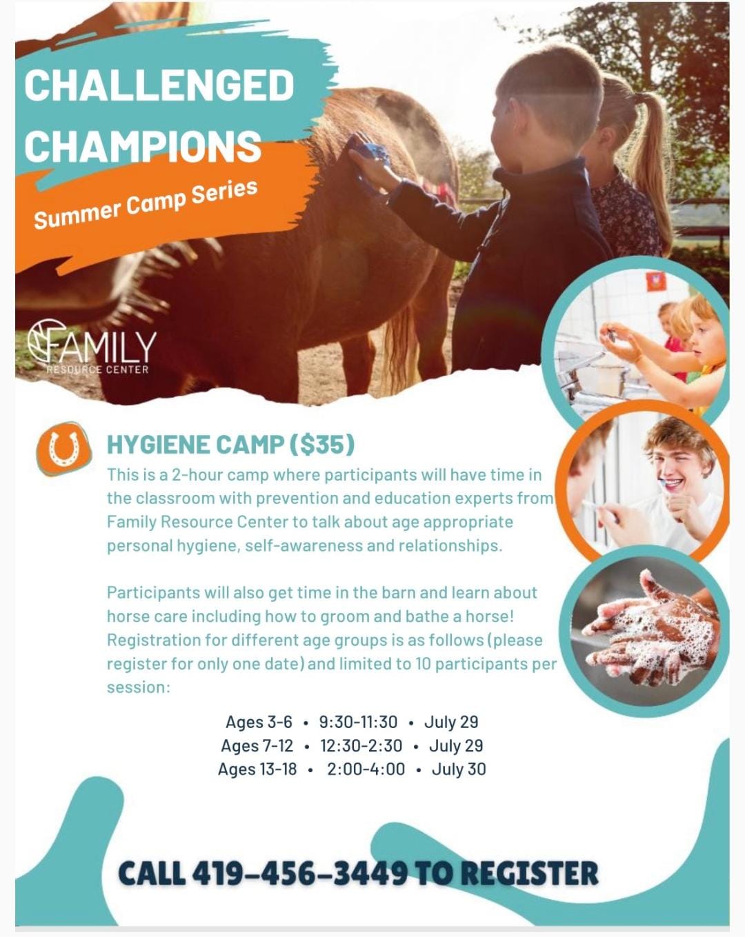 Family Resource Center Hosting Kid's Hygiene Camp with Challenged ...