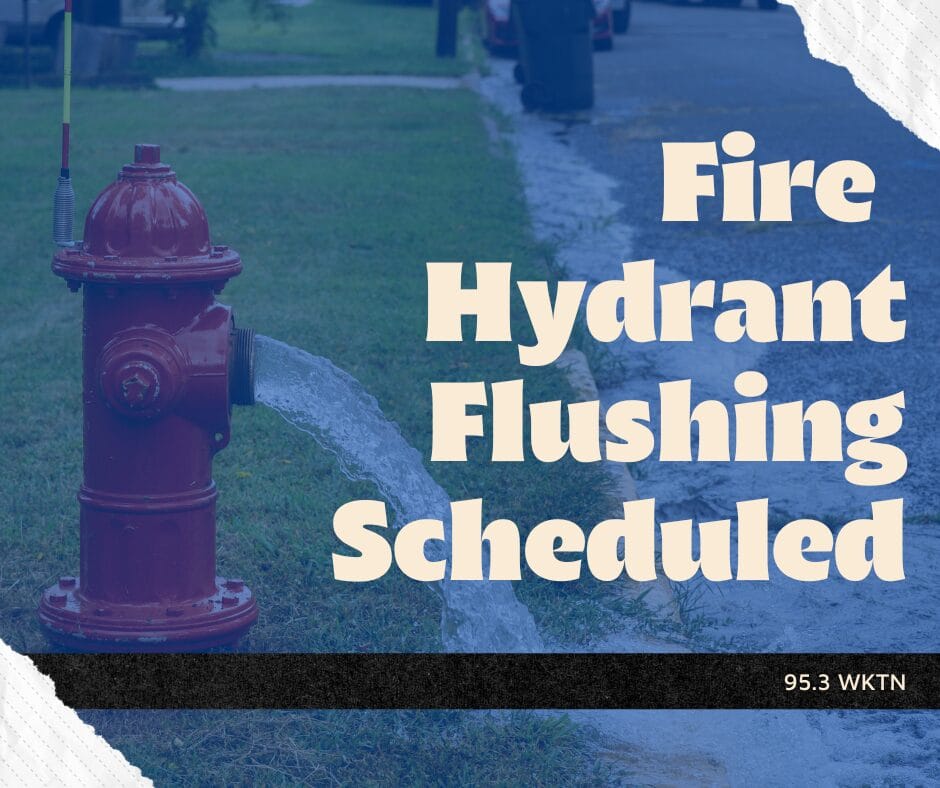 Village of Forest Initiates Hydrant Flushing Starting Tomorrow - 95.3 ...