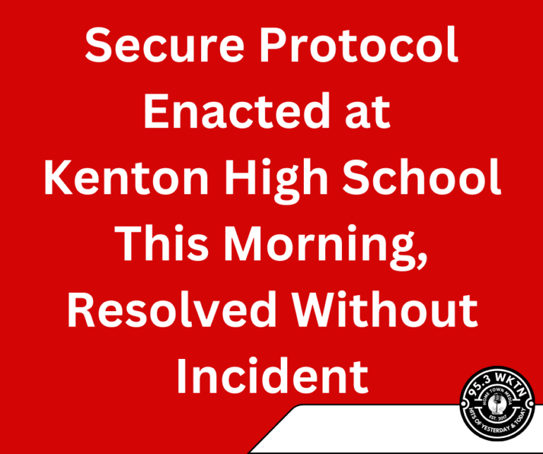 Secure Protocol Enacted at Kenton High School This Morning, Resolved ...