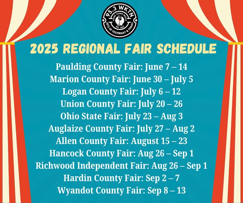 Ohio’s 2025 County Fair Season Kicks Off in June: Here’s the Regional Schedule - 95.3 WKTN ...