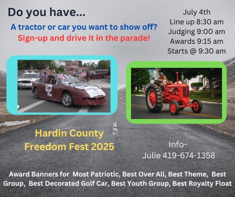 Participants Wanted for 2025 Hardin County Freedom Fest 4th of July ...