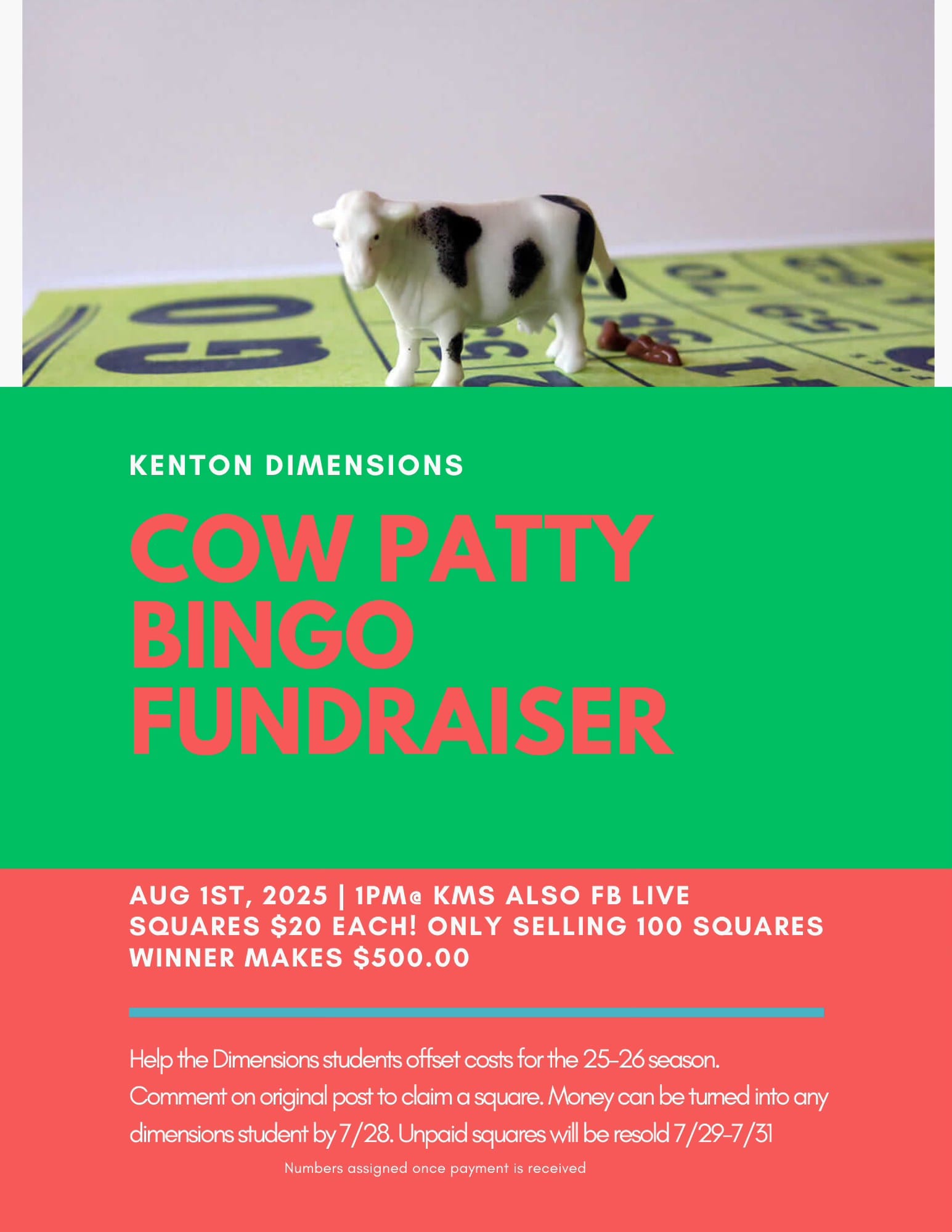 Kenton Middle School Dimensions Show Choir to Host Cow Patty Bingo ...