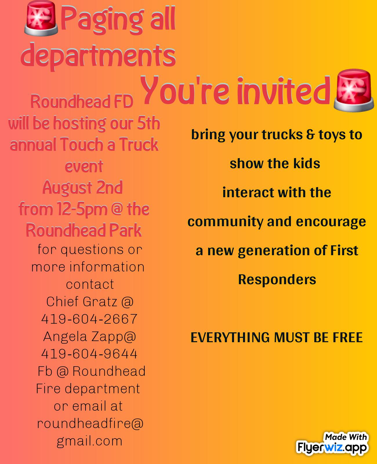 Roundhead Fire Department to Host 5th Annual Touch a Truck Event on ...