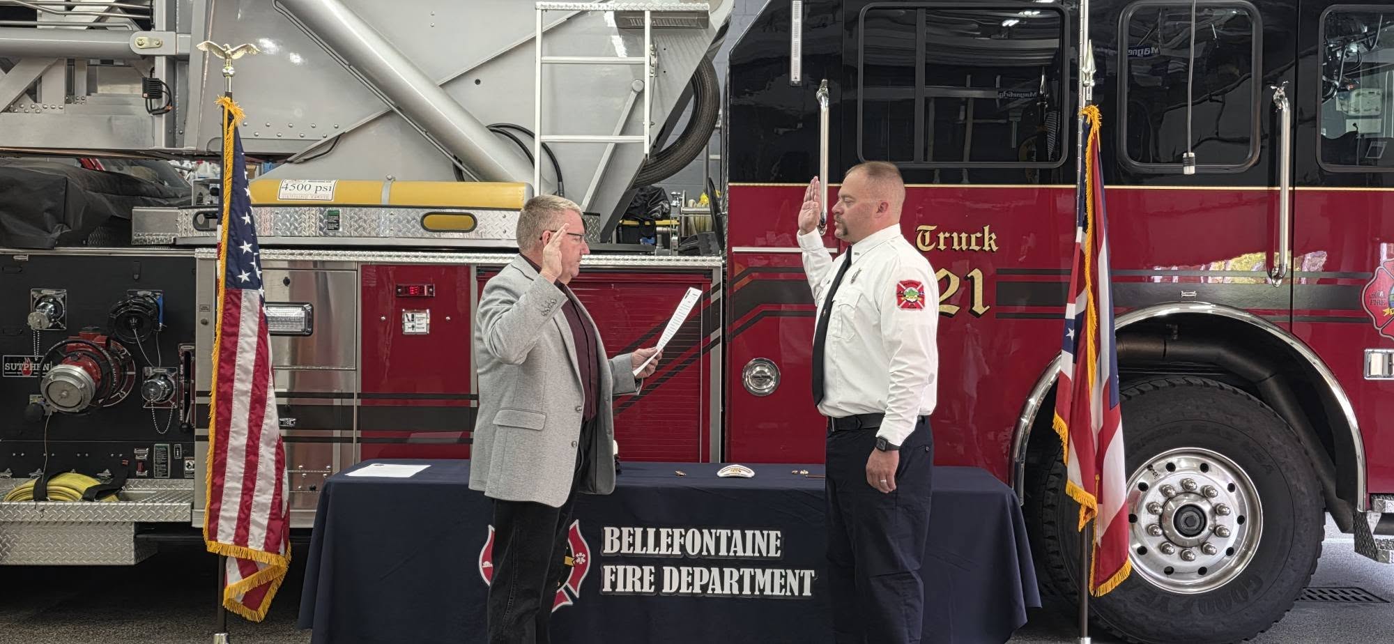 Bellefontaine Fire Department Promotes Vince Wulf to Assistant Chief of ...
