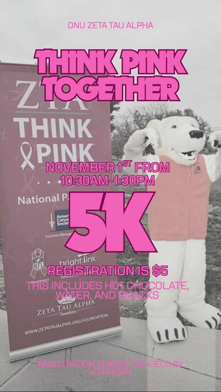 ONU’s Zeta Tau Alpha to Host Think Pink 5K on November 1 - 95.3 WKTN ...