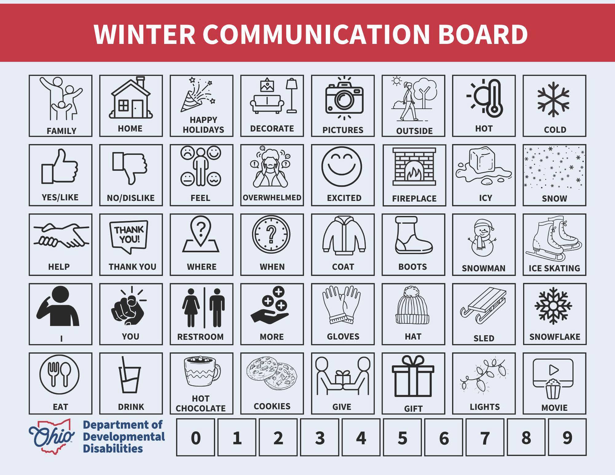 Winter Communication Board Helps Spread Holiday Joy Through Inclusive ...