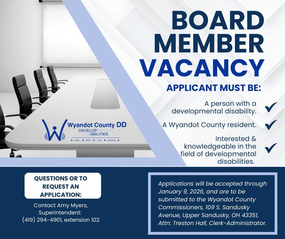 Wyandot County Commissioners Seek Member for Board of Developmental ...