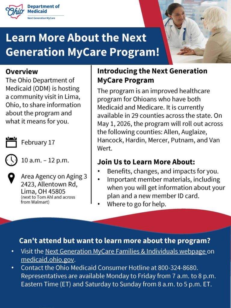 Ohio Department of Medicaid to Hold Next Generation MyCare Visit in ...