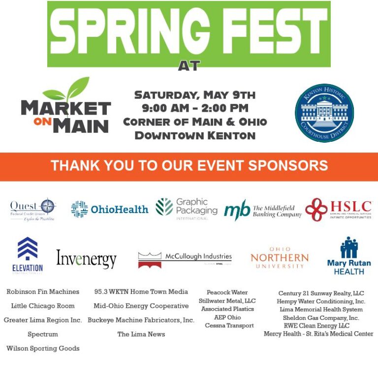Market on Main Spring Fest to Kick Off in Kenton Tomorrow - 95.3 WKTN ...