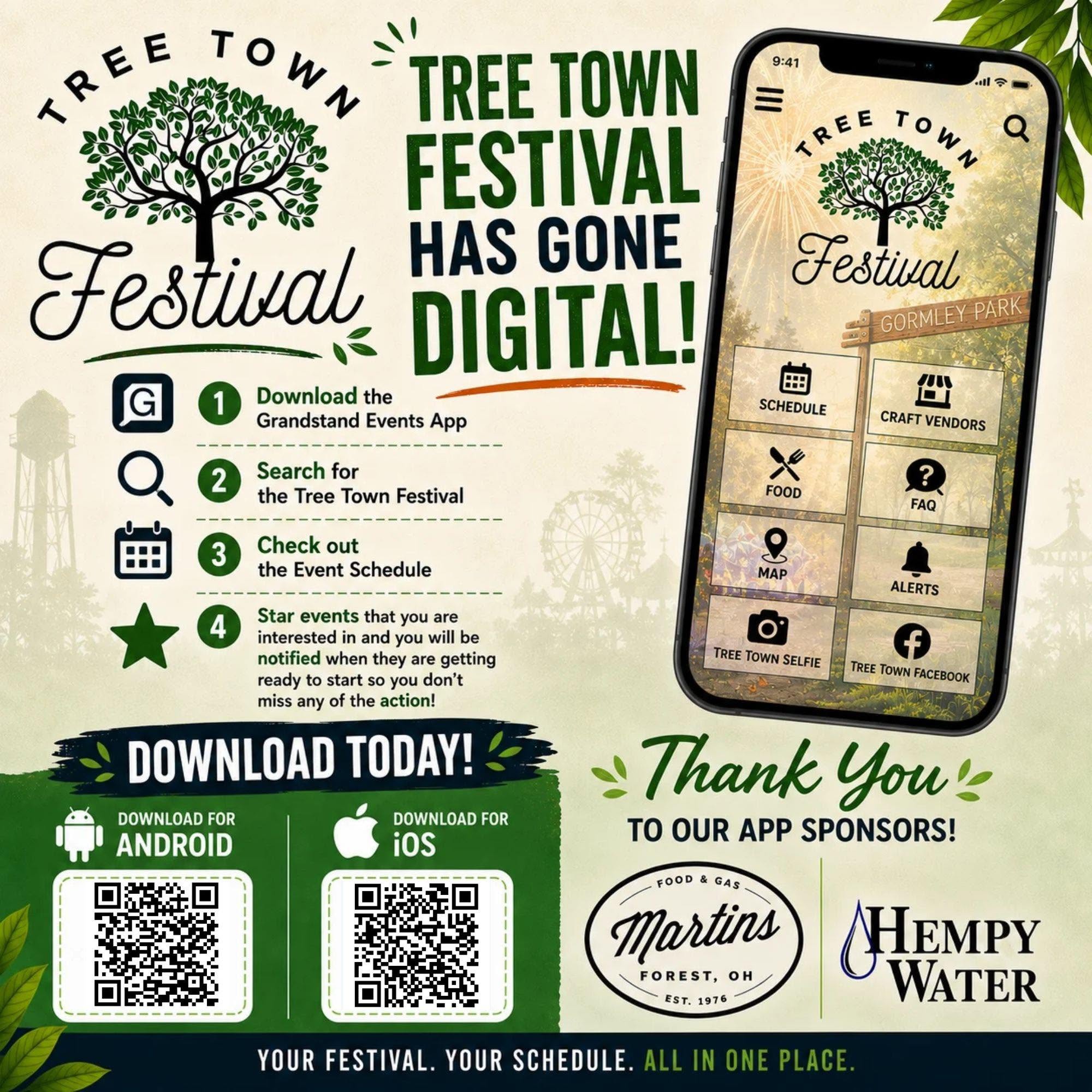 Tree Town Festival Goes Digital With New Event App for 2026 - 95.3 WKTN ...